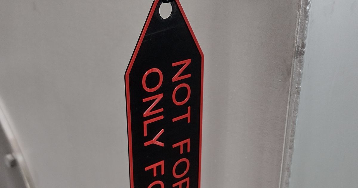 do not lift tag by CAD-Guy | Download free STL model | Printables.com