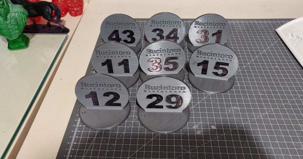 Table number por _Building_Arts_ | Descargar modelo STL gratuito ...