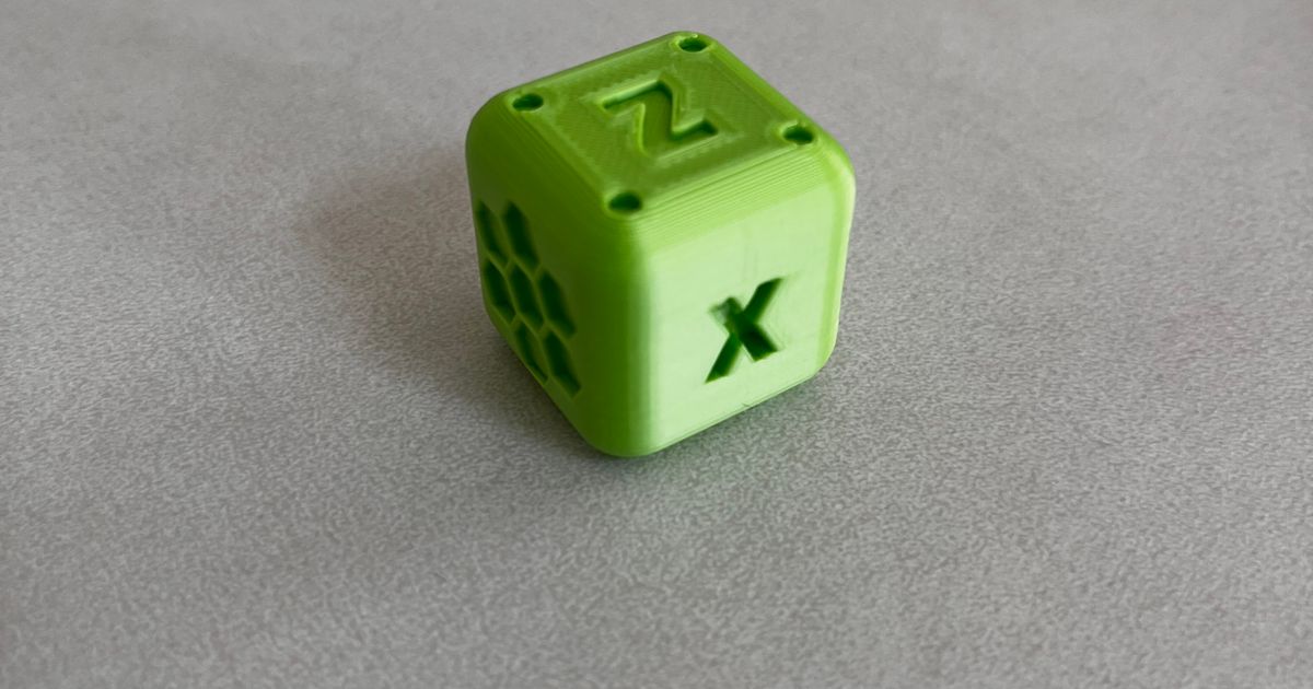 Calibration Cube by Azure3D | Download free STL model | Printables.com