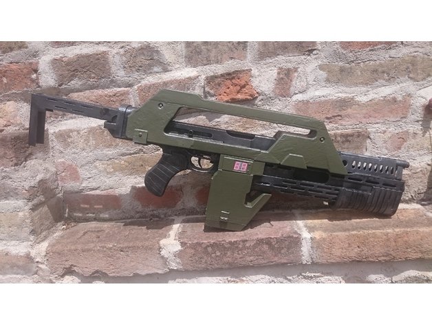 M41A Aliens Pulse Rifle 1:1 Scale by Jace1969 | Download free STL model ...