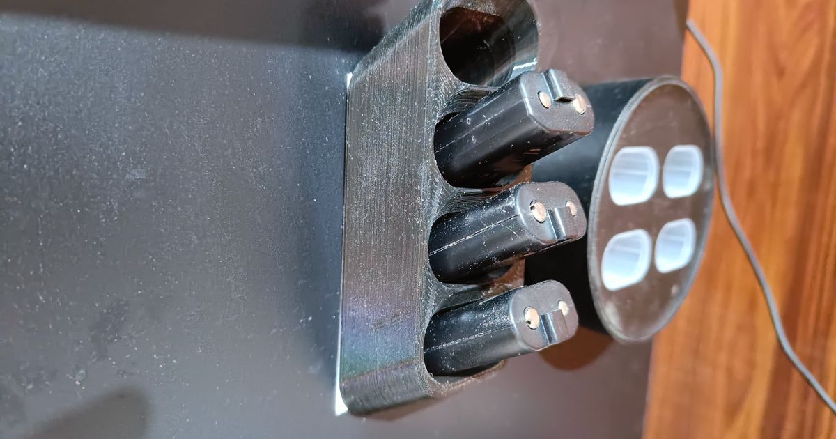 Wall Mounted Holder for Xbox Controller Batteries by jbot | Download ...