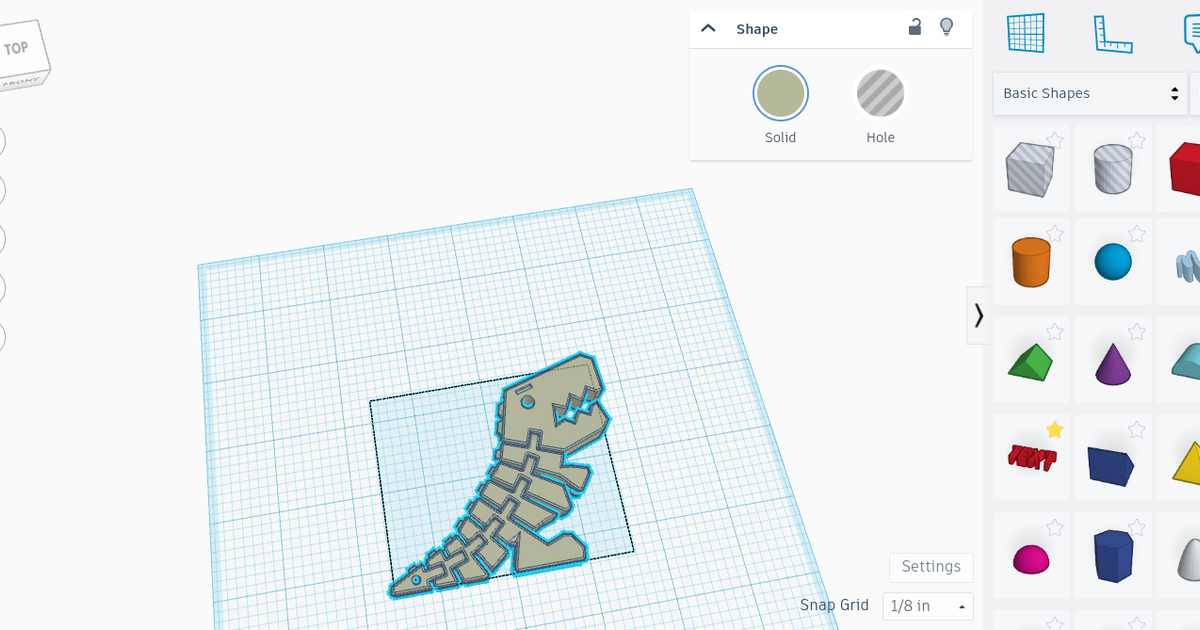 Flex rex with key chain by Titus Mcdonough | Download free STL model ...