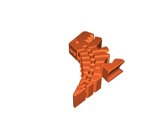 Flex rex with key chain by Titus McDonough | Download free STL model ...