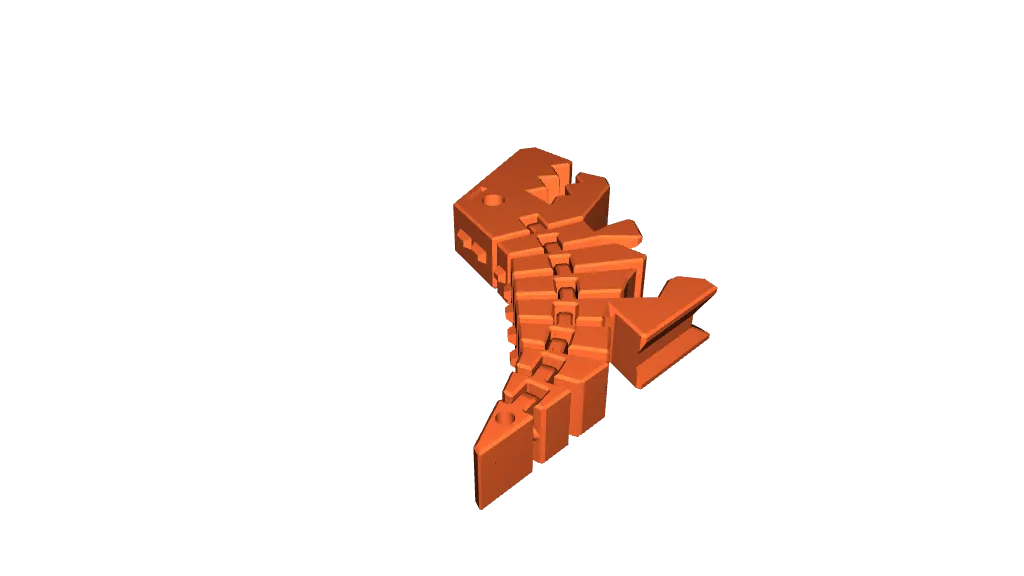 Flex rex with key chain by Titus McDonough | Download free STL model ...