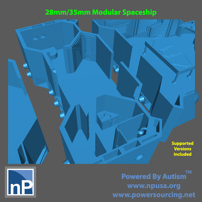 Modular Spaceship for Tabletop Wargames by np-dev | Download free STL ...