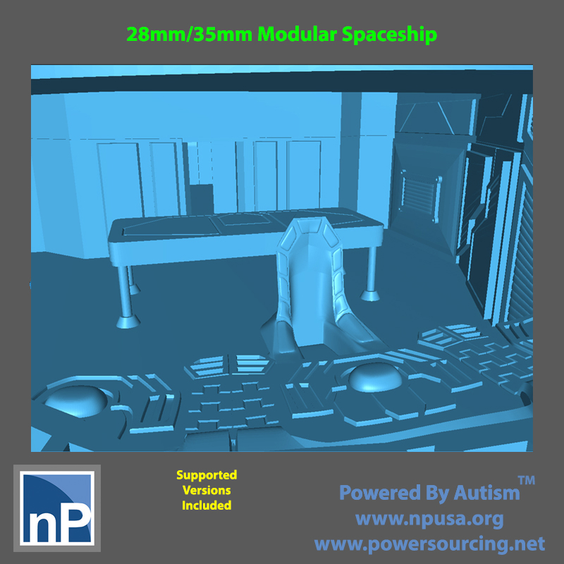 Modular Spaceship for Tabletop Wargames by np-dev | Download free STL ...