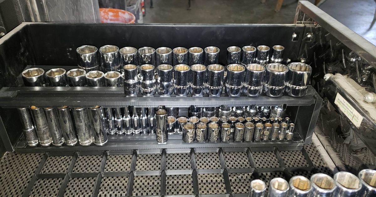 Gridfinity Socket holders and Rachet Holders Stackable by CraigRudd | Download free STL model ...