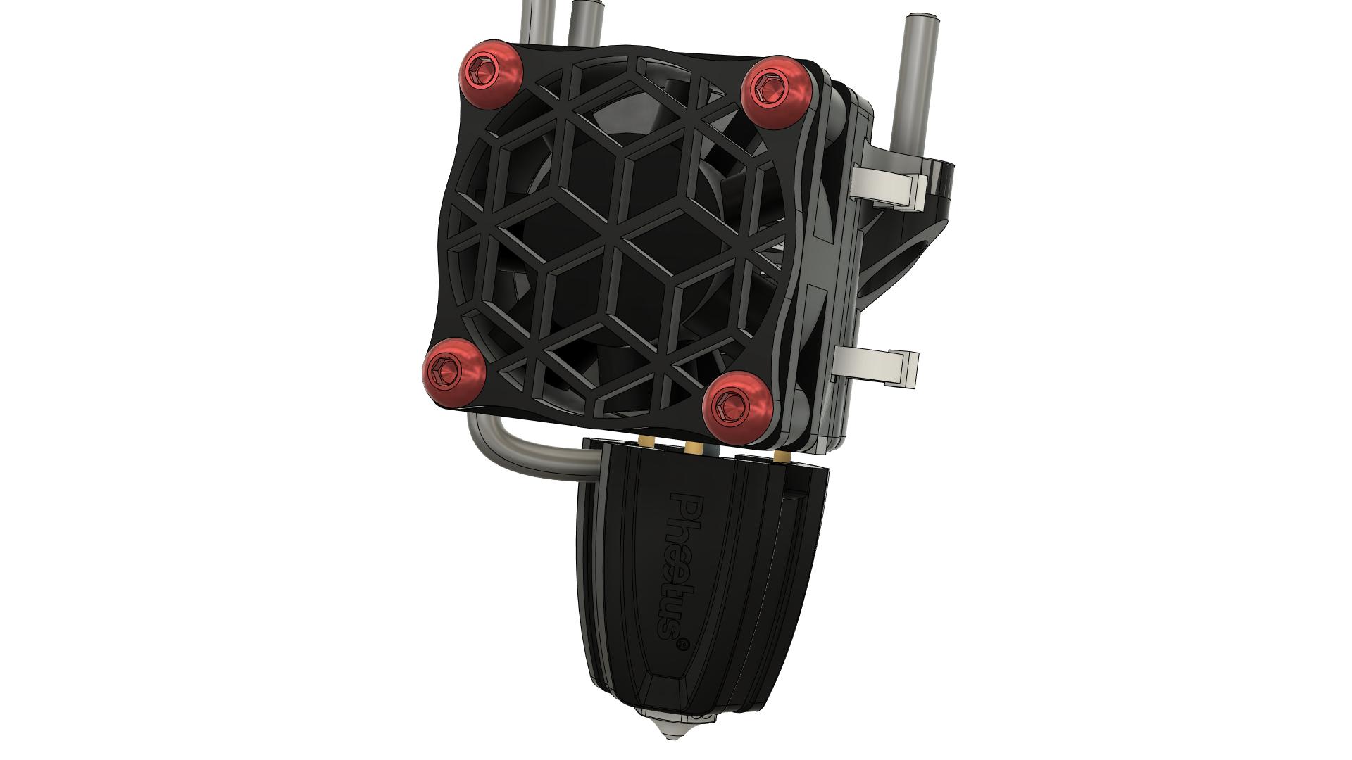 Vz-Bot Printhead Rapido Heatsink Duct 3010 Fan von Aldoale ...