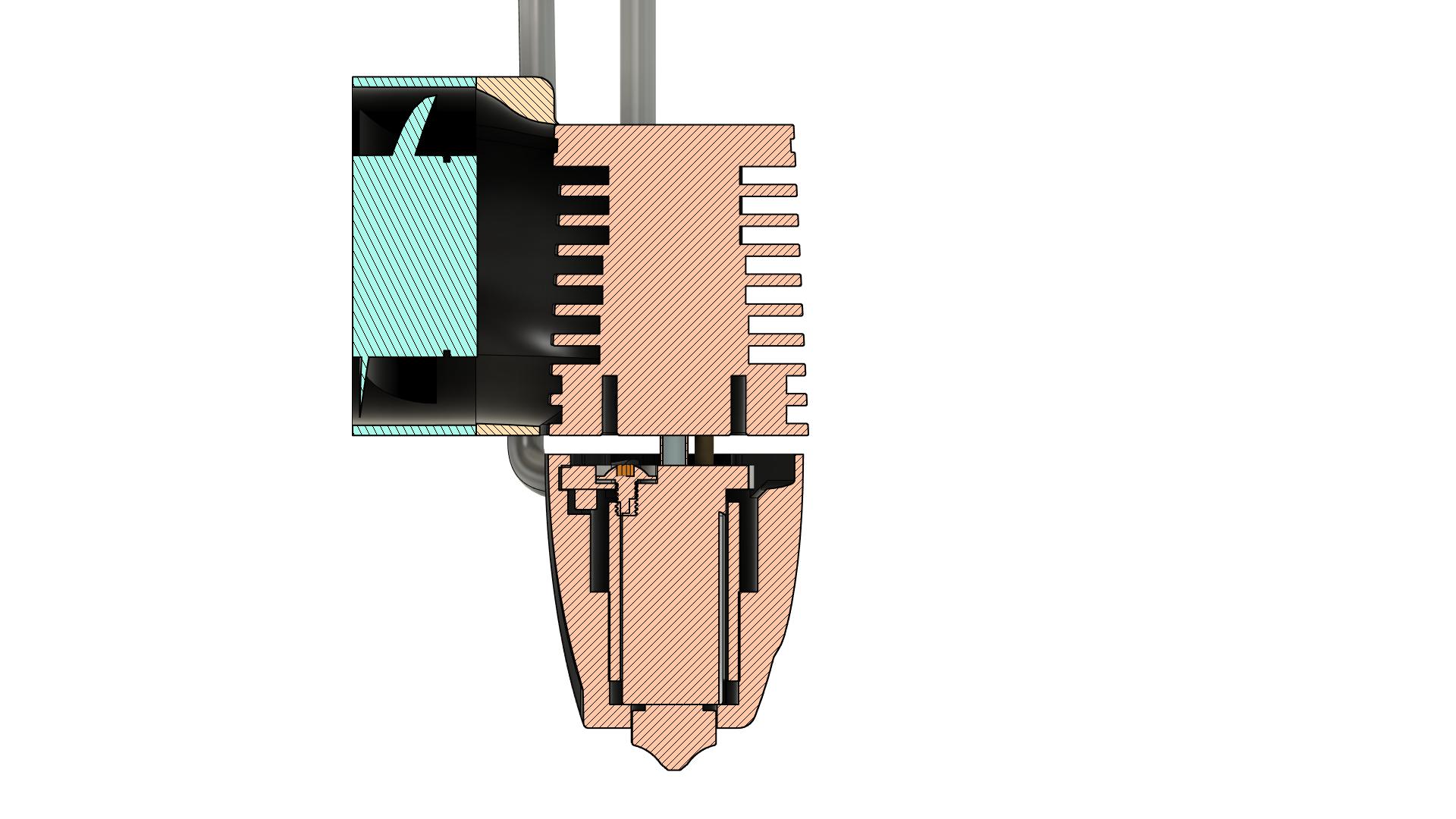 Vz-Bot Printhead Rapido Heatsink Duct 3010 Fan von Aldoale ...