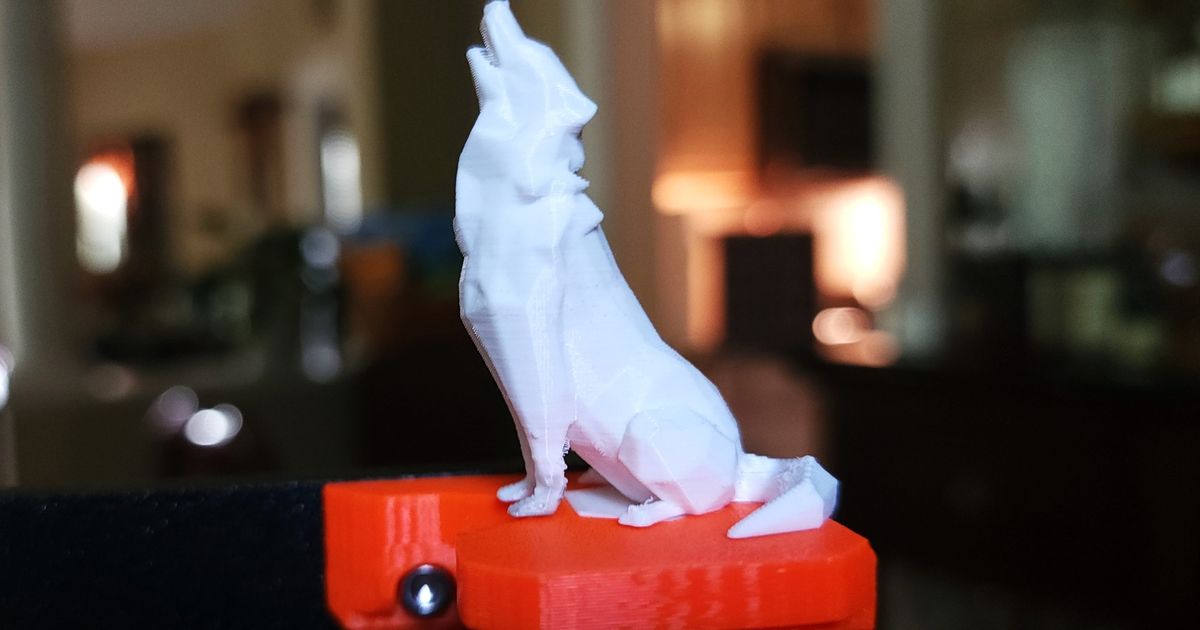 Low Poly Wolf Prusa Pal Z-axis Topper (MK3 ONLY) (No Supports!) by BP ...
