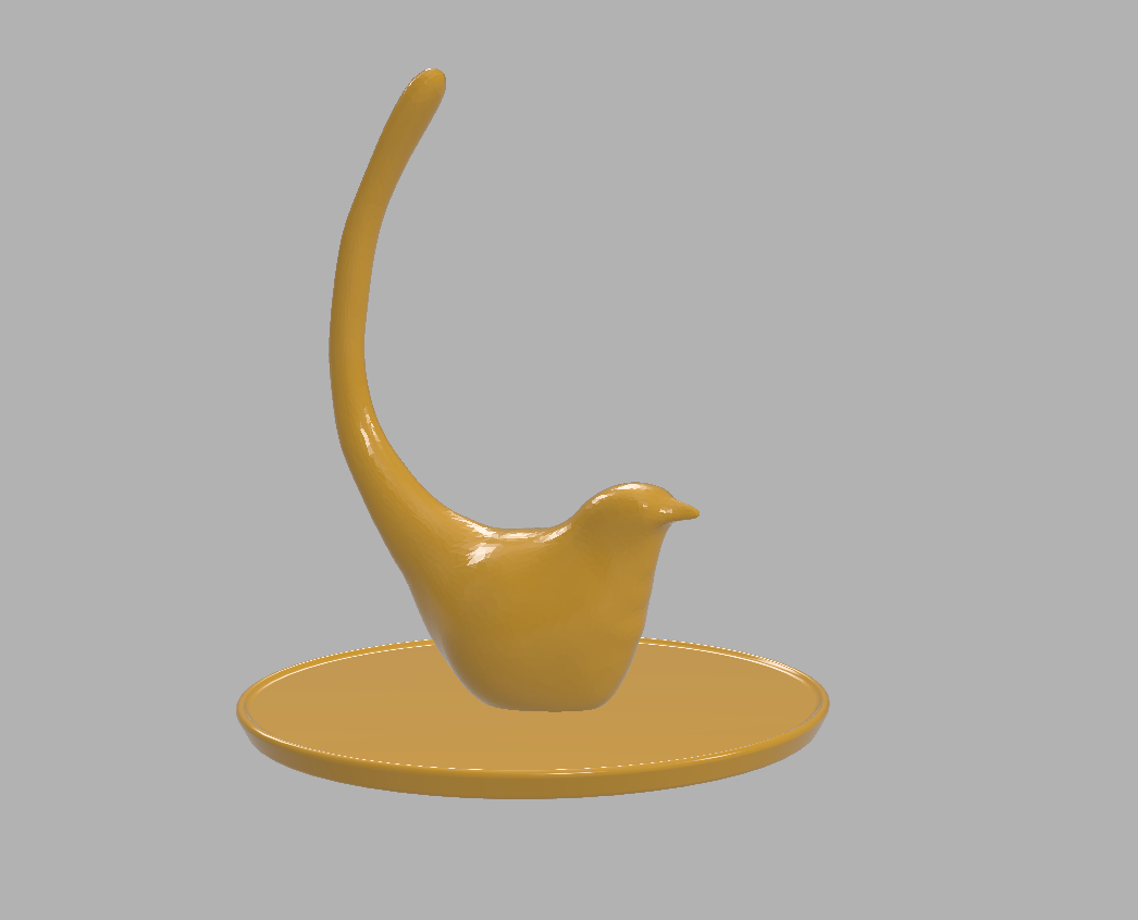Bird ring holder with tray by Andrew Waterhouse | Download free STL ...
