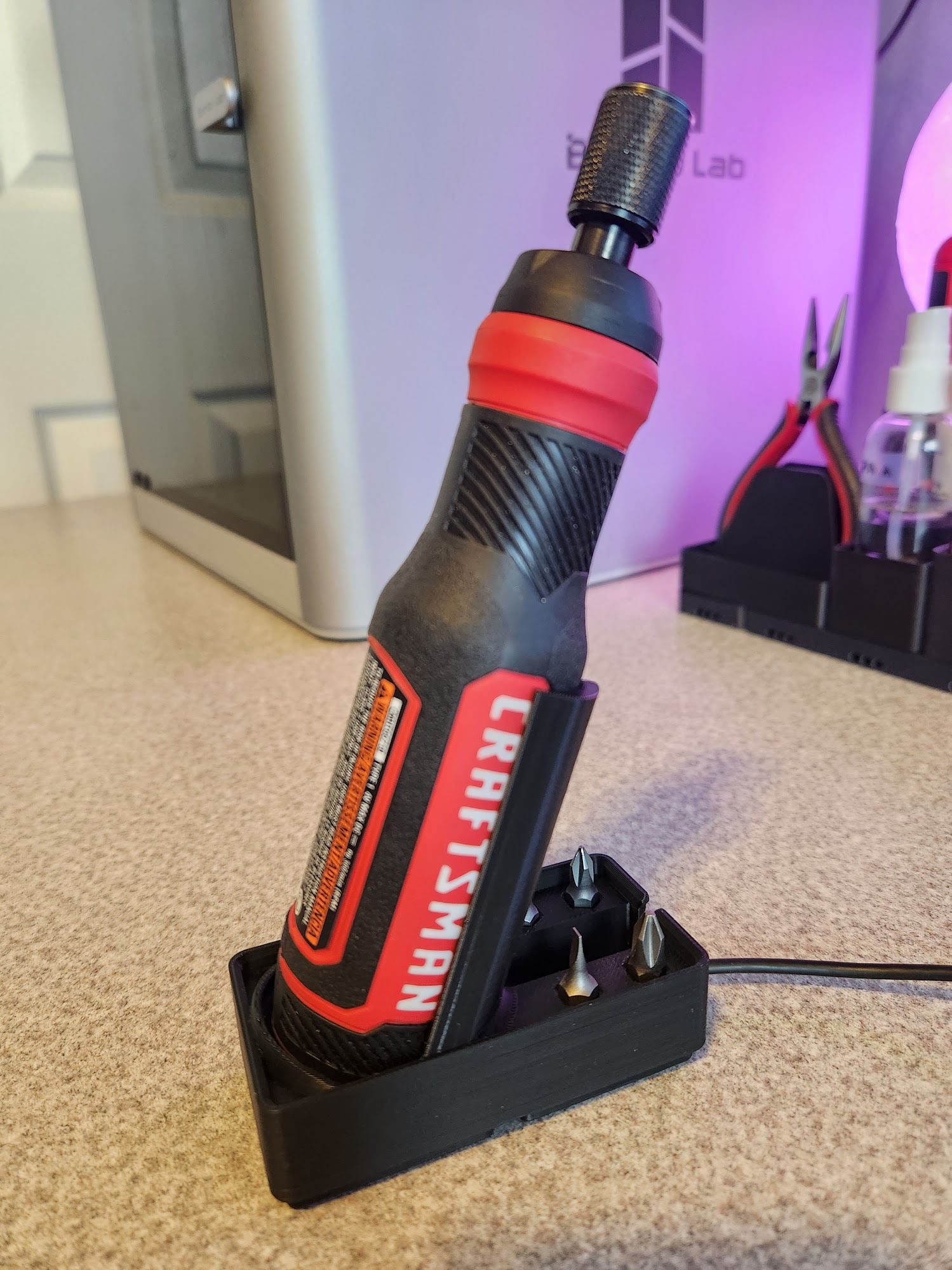 Craftsman 4-Volt Max Cordless Screwdriver Gridfinity Holder Bin with ... Craftsman 4-Volt Max Cordless Screwdriver Gridfinity Holder Bin with ...
