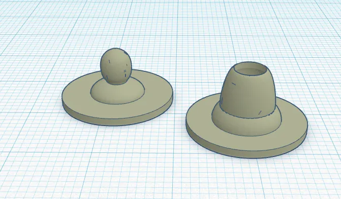 Flat snap button by Laurens Stötzel | Download free STL model ...