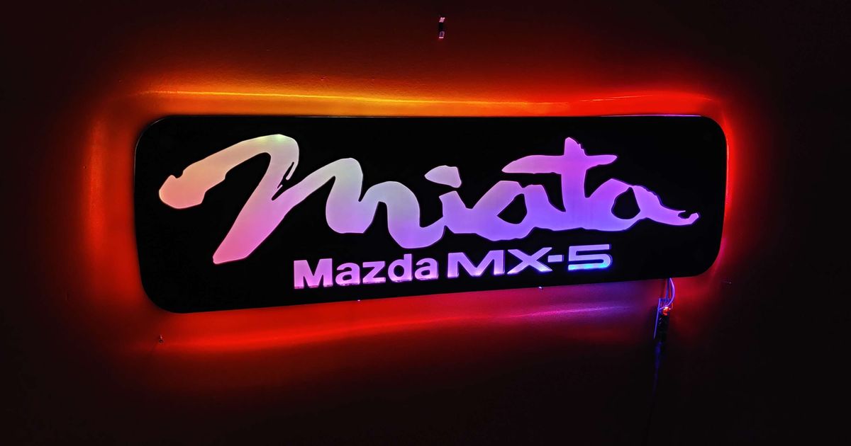 Miata Badge Sign by ABlueMiata | Download free STL model | Printables.com