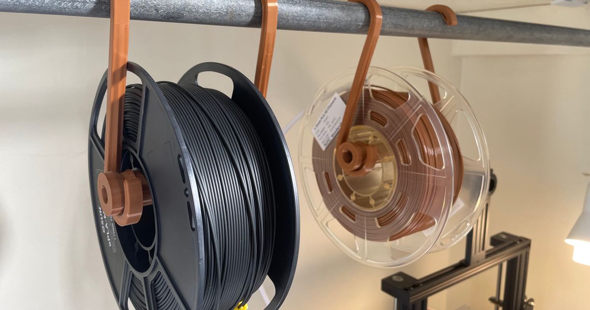 Hanging Filament Spool Holder by ElianEvant | Download free STL model ...