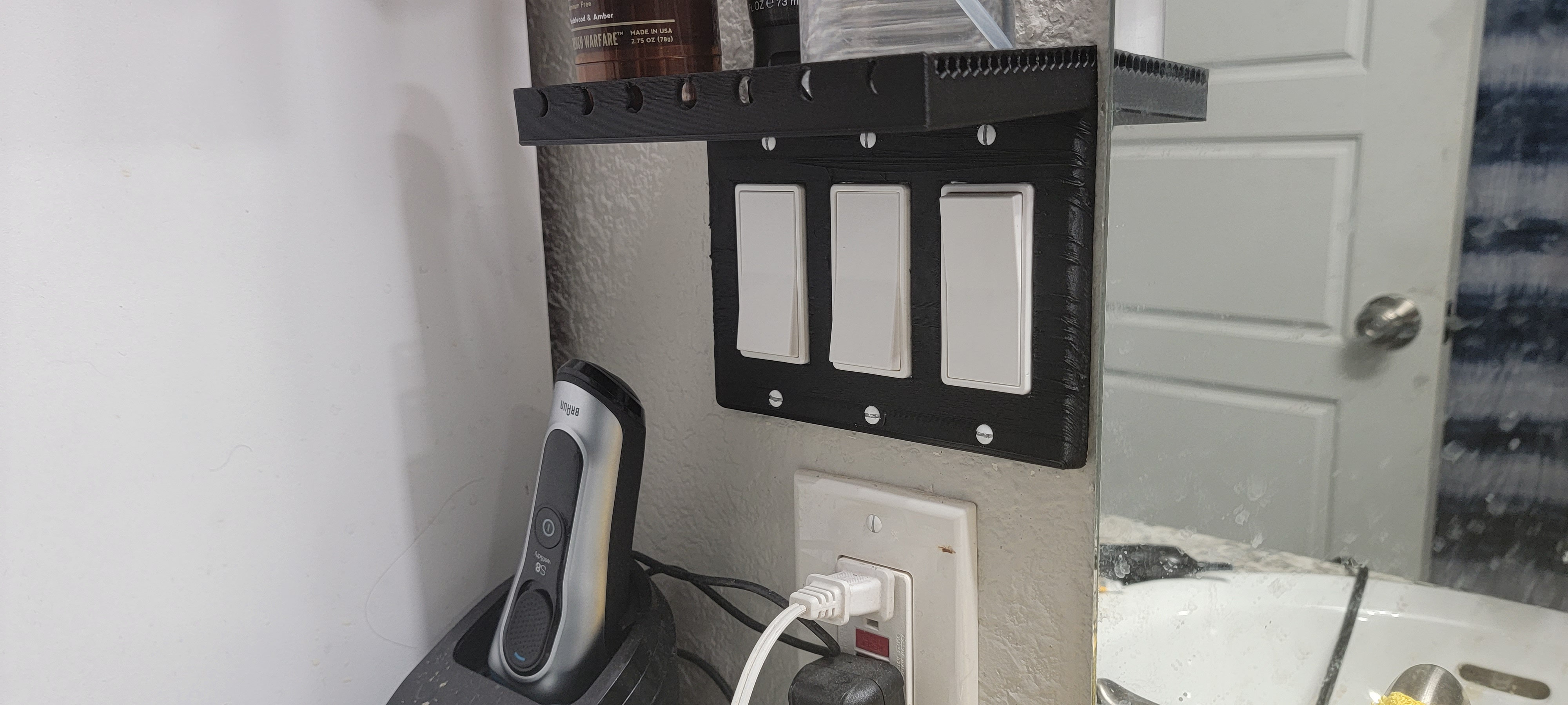 3 rocker light switch plate with shelf by FlightOfIcarus | Download ...