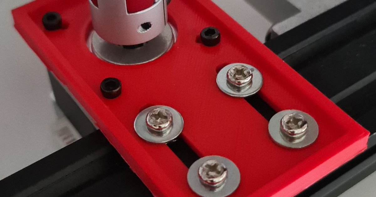 Z-Axis stepper motor mount plate for 2020 frame by Dajomas | Download ...