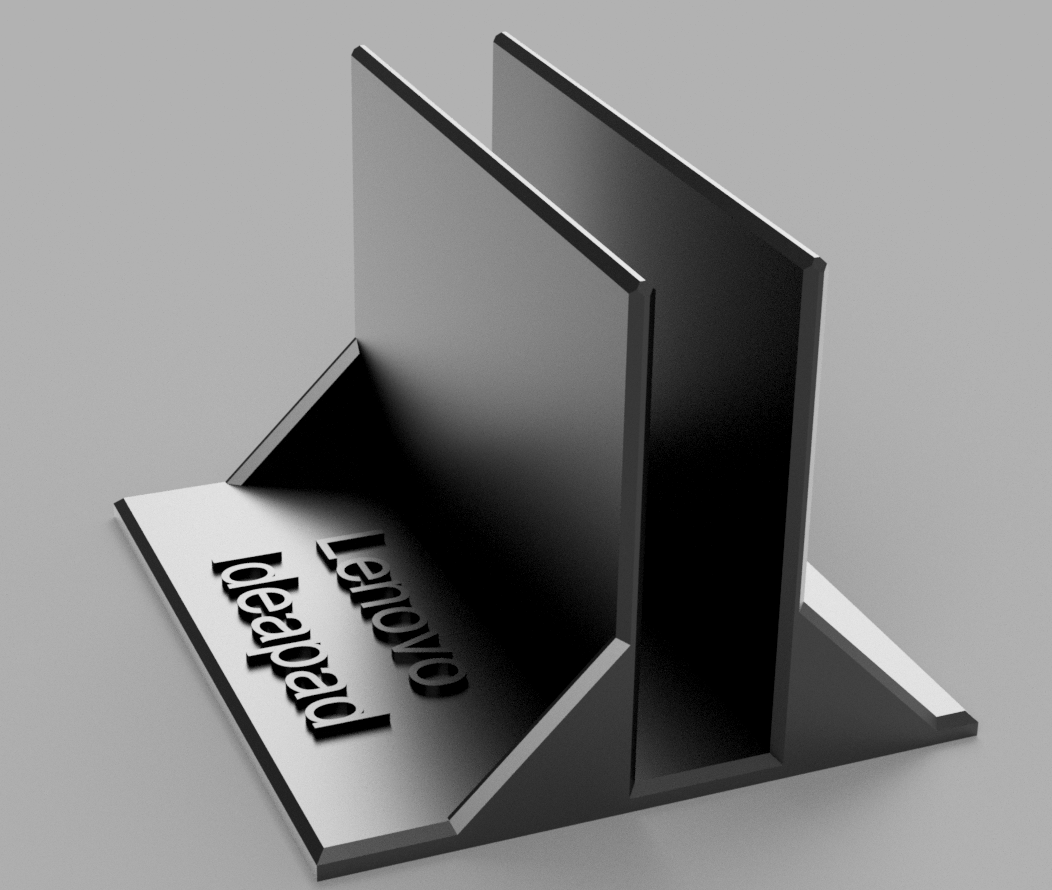 Vertical laptop stand by HankoTom | Download free STL model ...