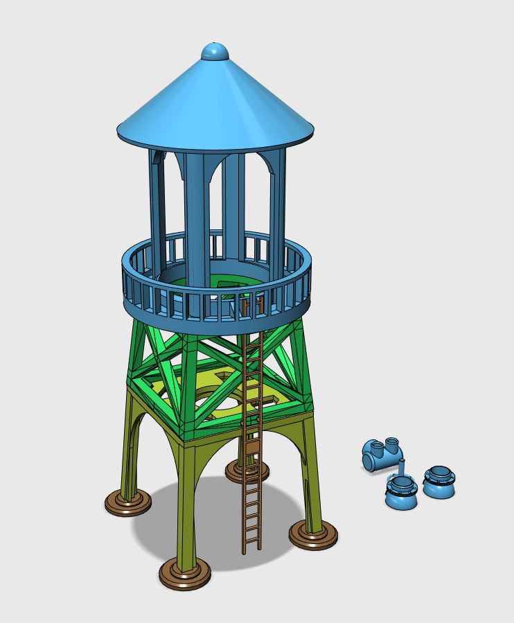 Watertower by Christoph | Download free STL model | Printables.com