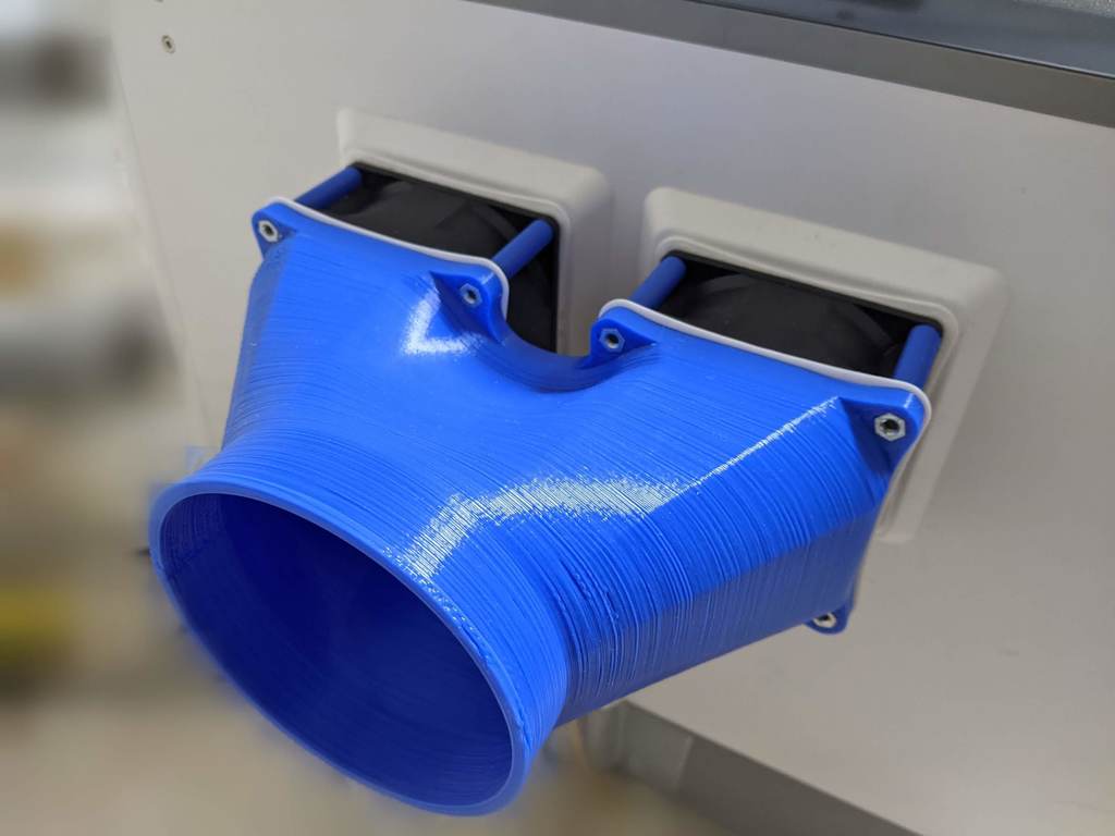 Flashforge Dreamer 80mm fan mount and Exhaust vent to 100mm vent ...