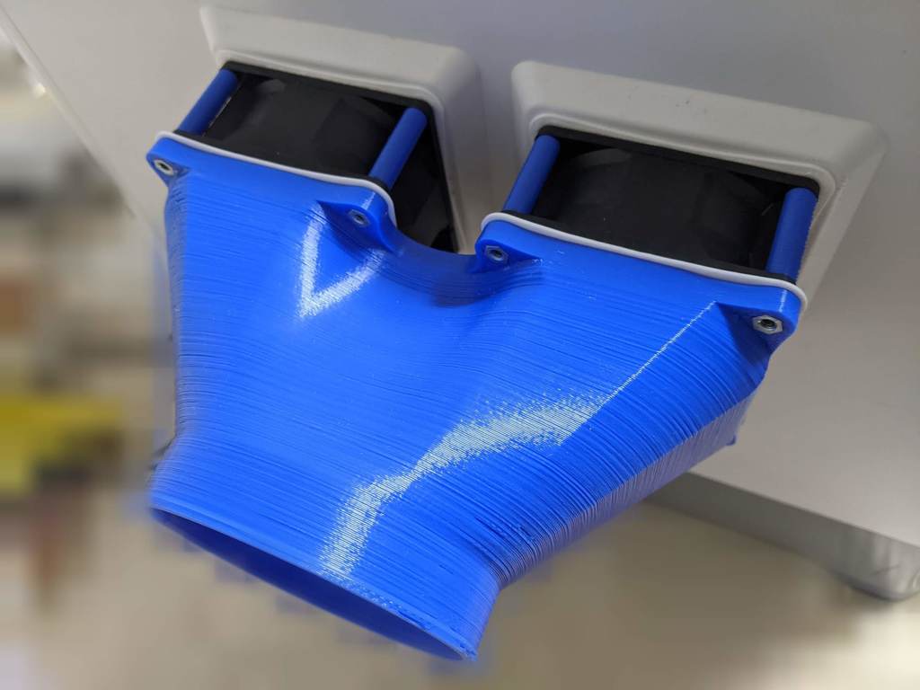 Flashforge Dreamer 80mm fan mount and Exhaust vent to 100mm vent ...