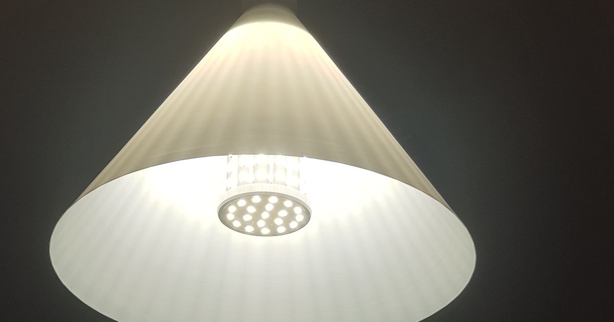 Chandelier Lampshade diffuser for LED bulb by Lune Design | Download ...