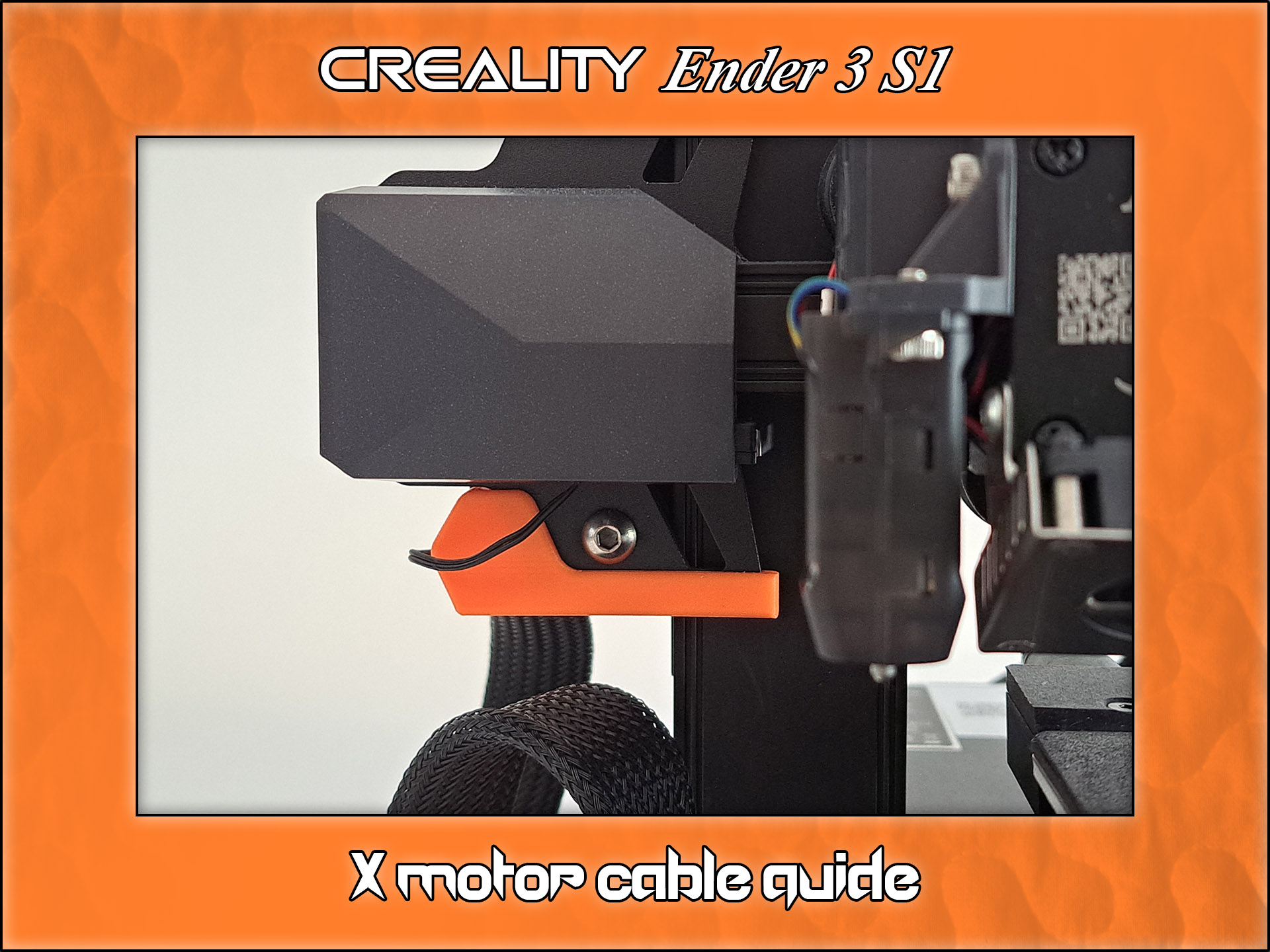 Ender 3 S1 X motor cable guide by Piketooth | Download free STL model ...