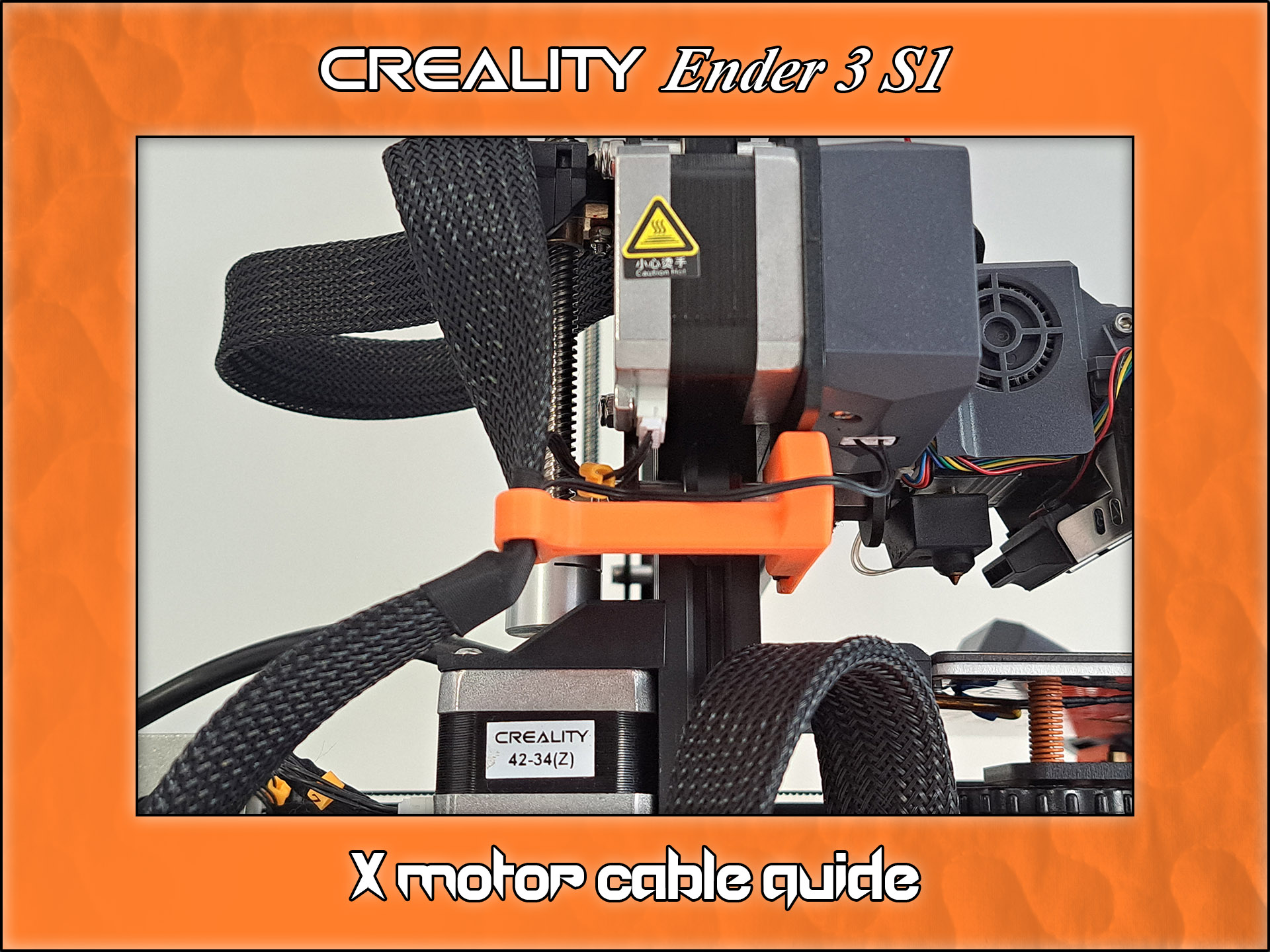 Ender 3 S1 X motor cable guide by Piketooth | Download free STL model ...