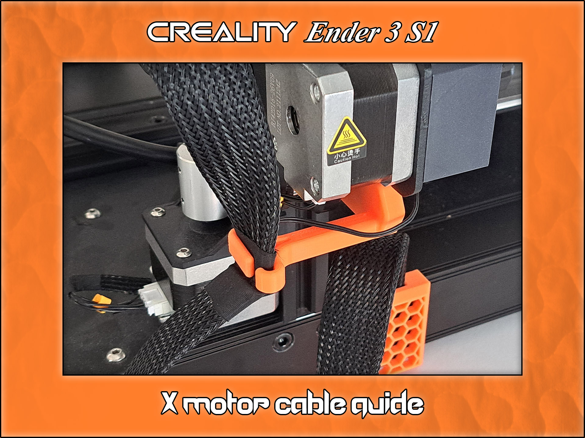Ender 3 S1 X motor cable guide by Piketooth | Download free STL model ...