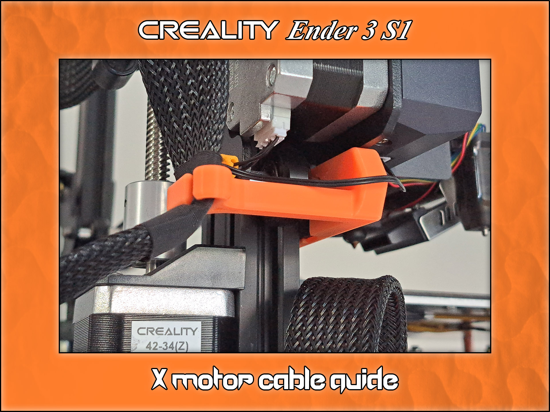 Ender 3 S1 X motor cable guide by Piketooth | Download free STL model ...