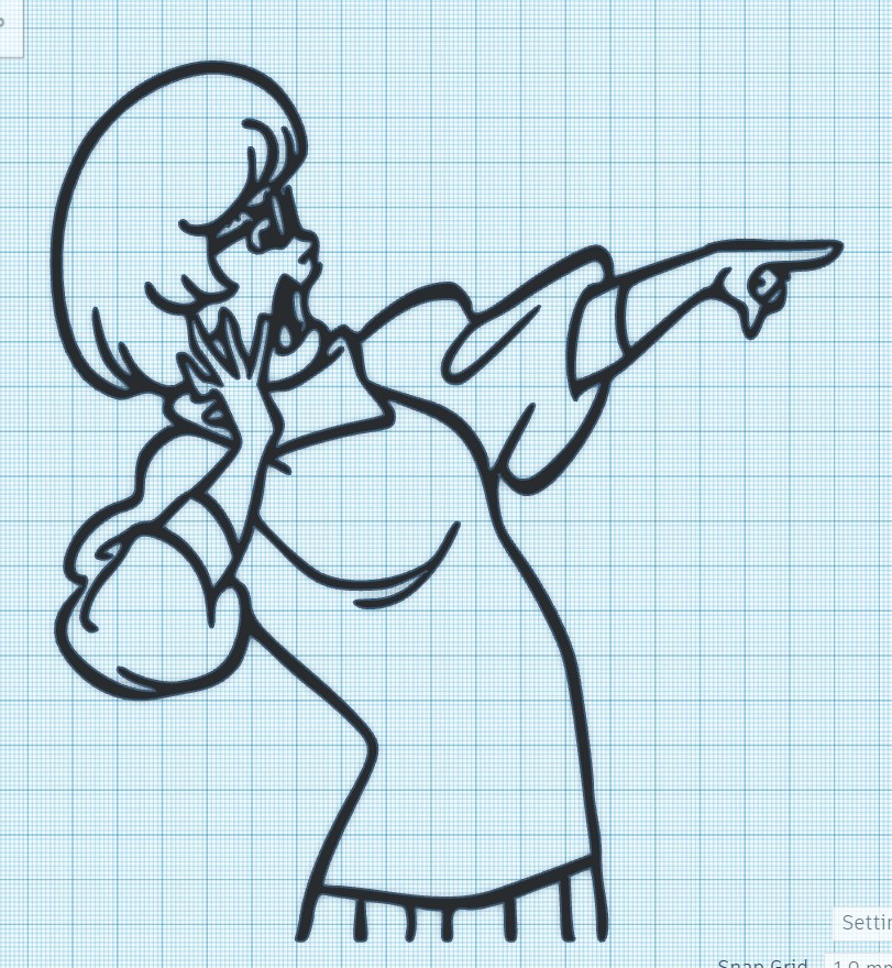 VELMA - POINTING - WALL ART by Ogama Industries | Download free STL ...