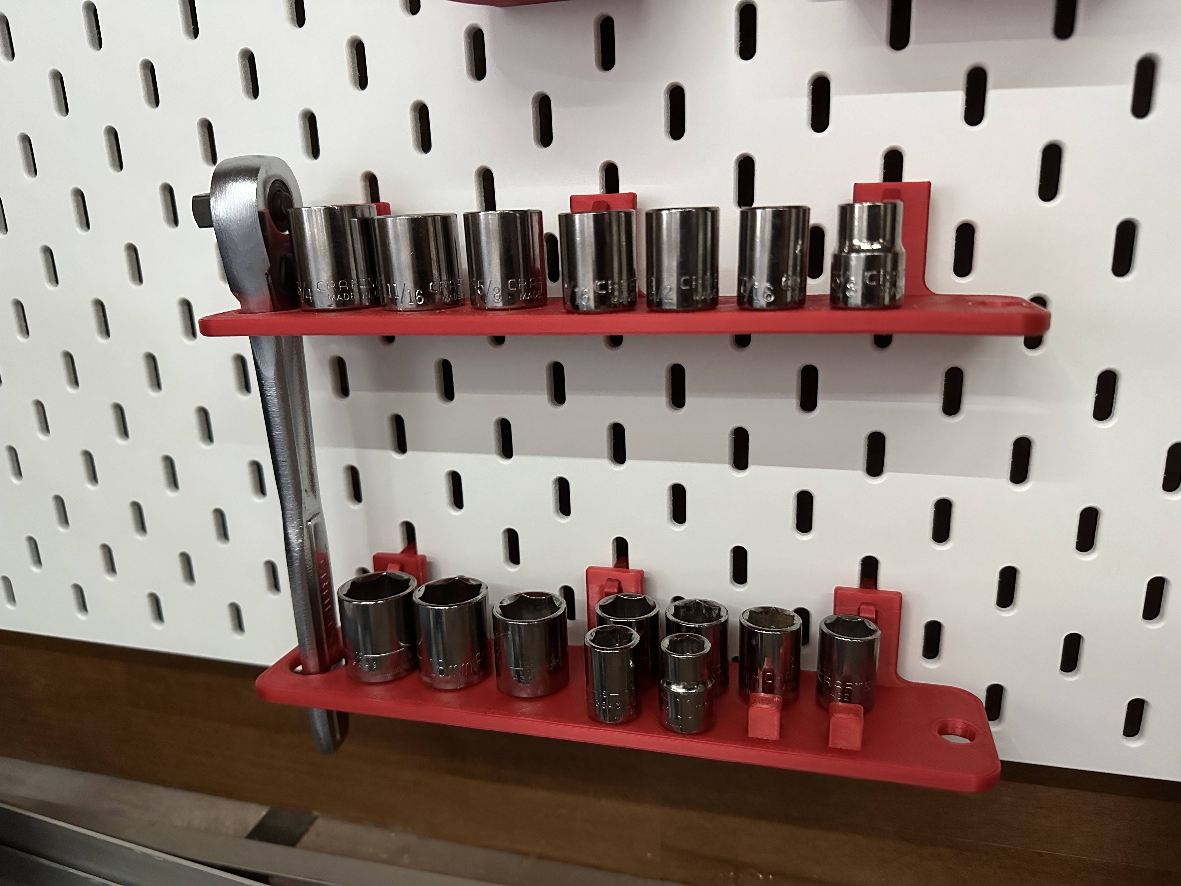 IKEA Skadis 3/8 inch socket holder by Infrageeks | Download free STL ...