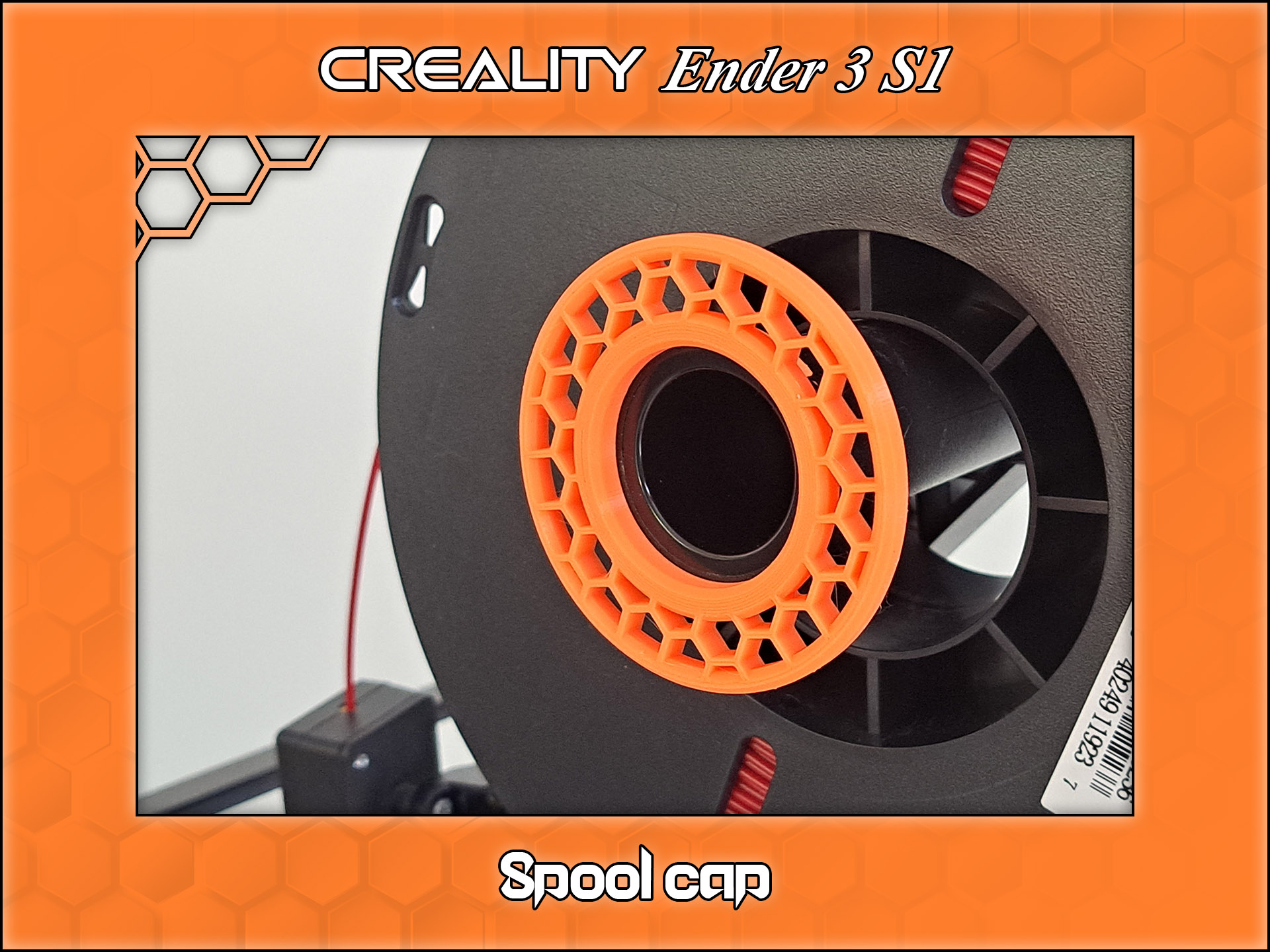 Ender 3 S1 spool cap by Piketooth | Download free STL model ...