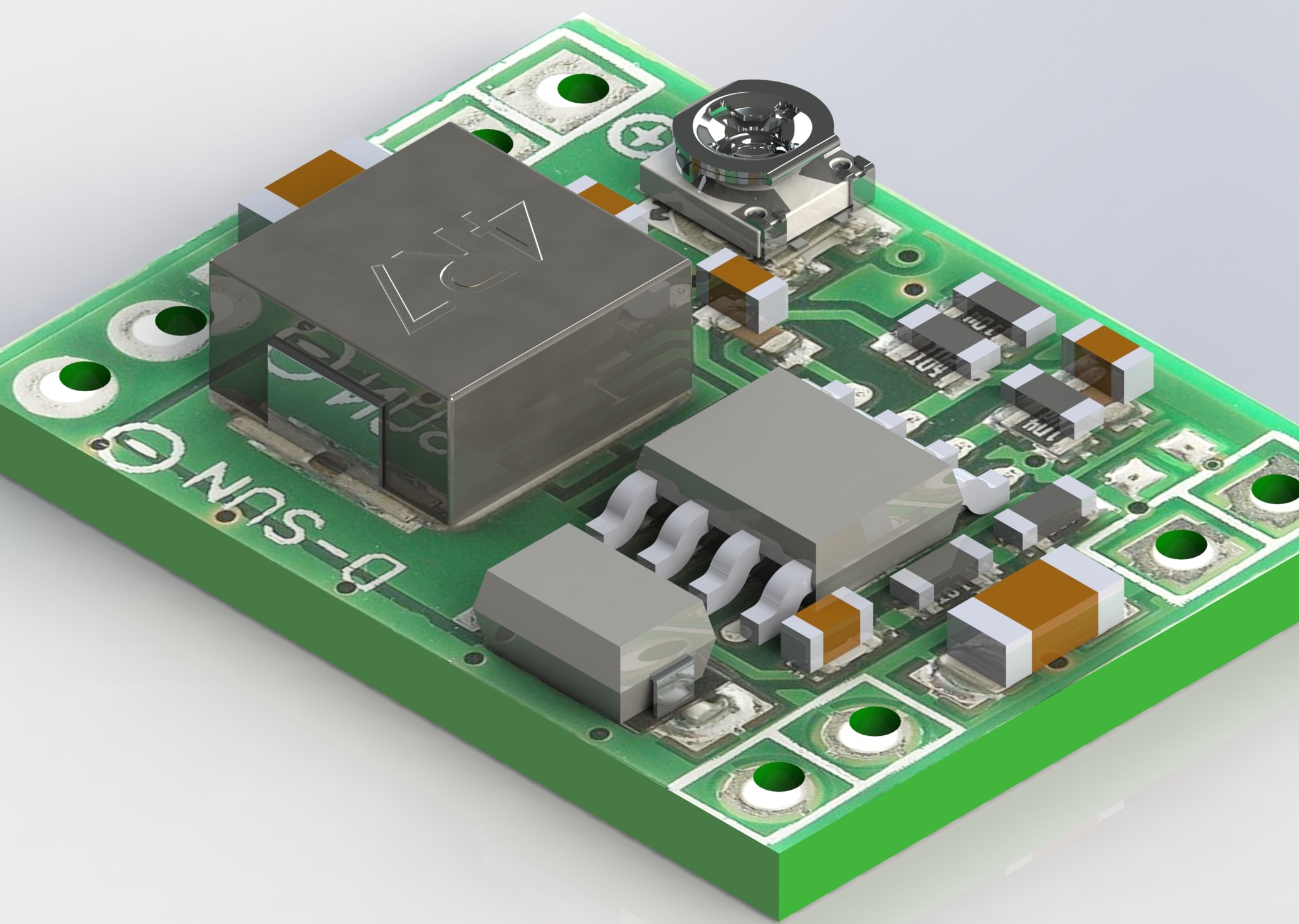 Mini stepdown Module DC-DC enclosure by MP3D | Download free STL model ...
