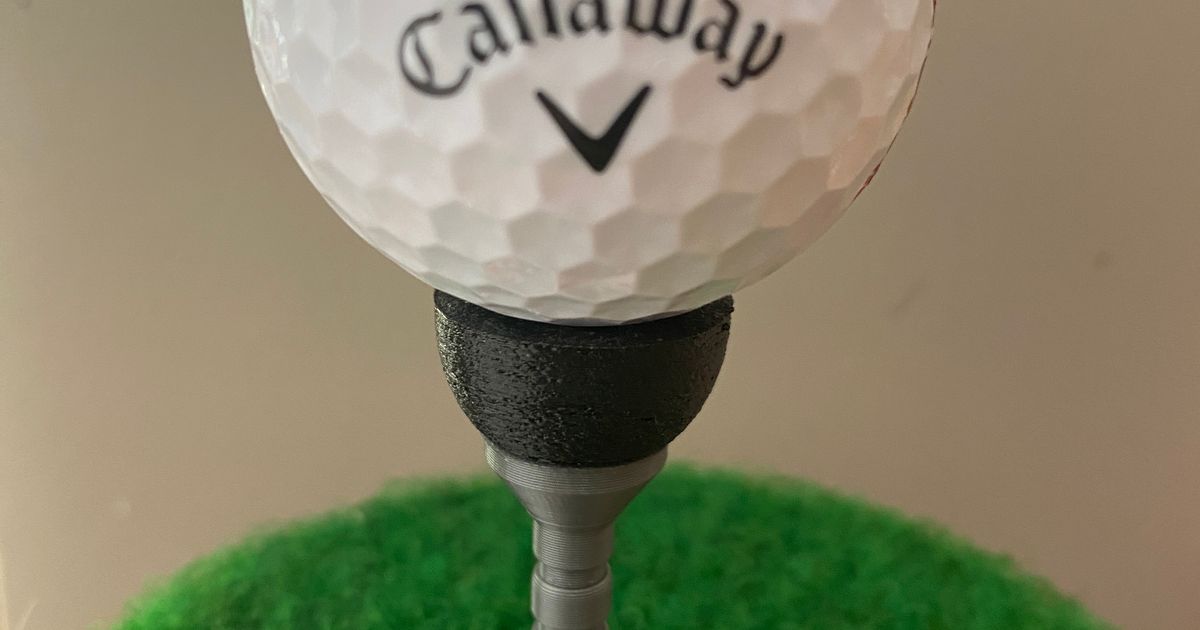 Adjustable Golf Tee by Bart | Download free STL model | Printables.com
