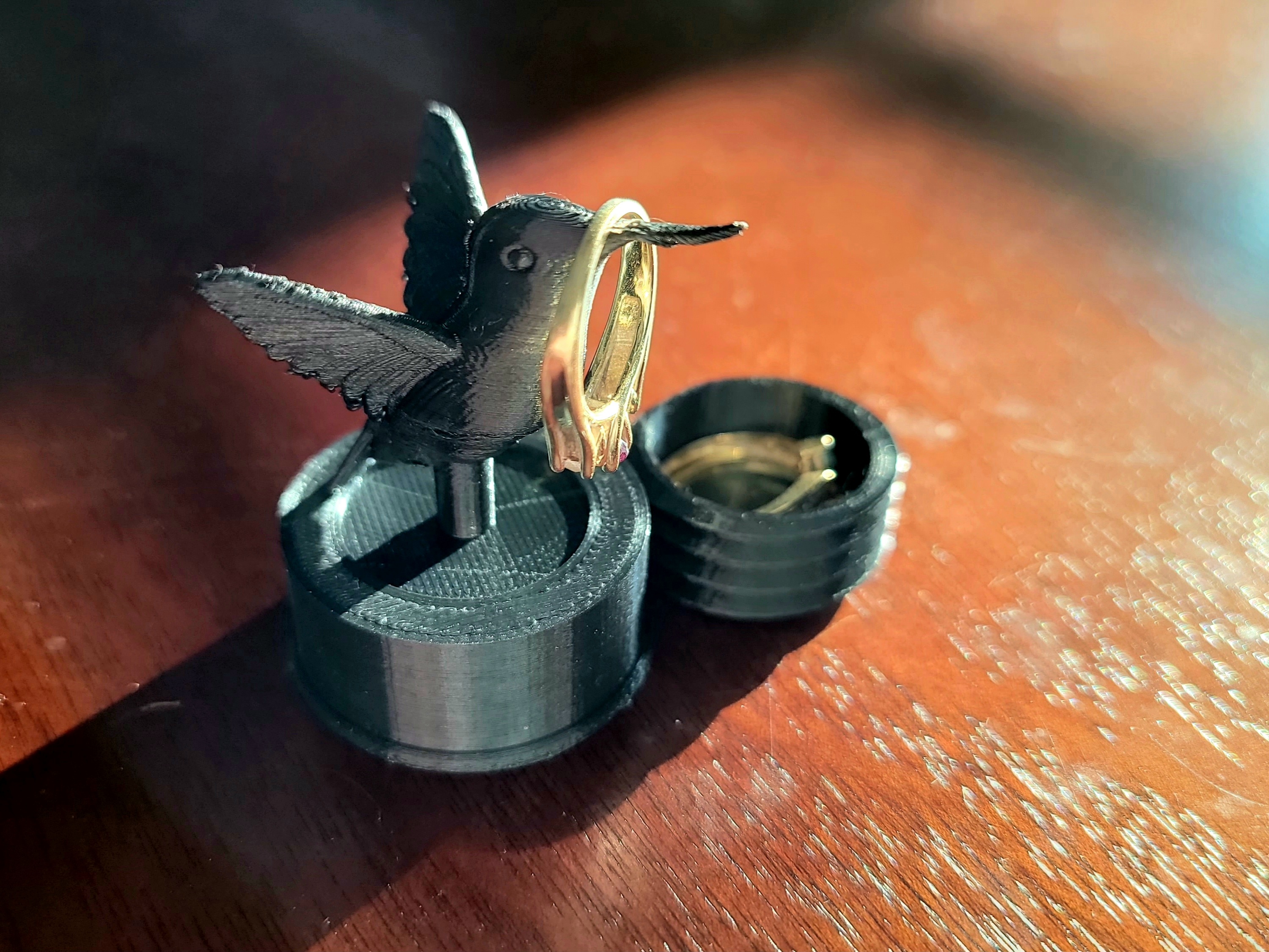 Hummingbird Ring Holder with Secret Compartment by Rchildr1 | Download ...