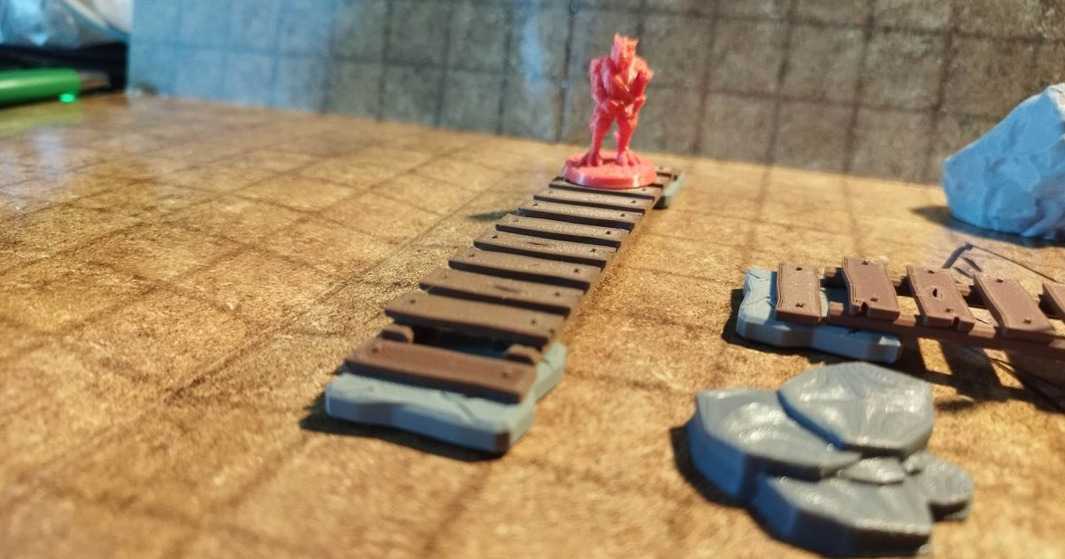 Wooden bridge - tabletop by Pyroken | Download free STL model ...