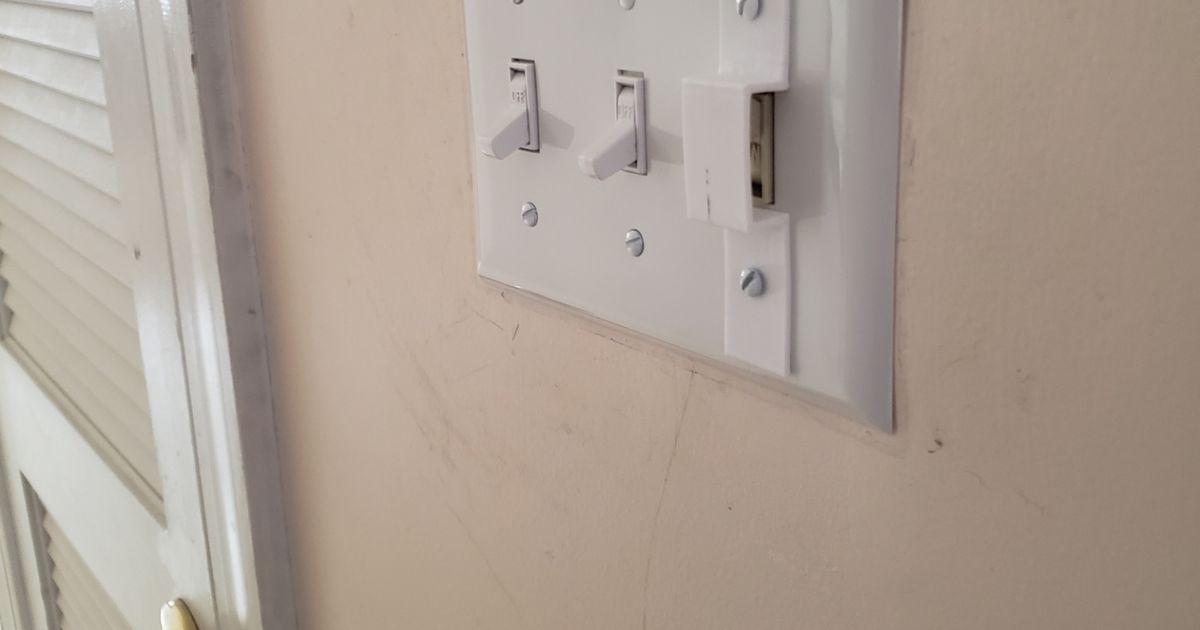 Toggle Light Switch Cover/Blocker by tharr916 | Download free STL model ... Toggle Light Switch Cover/Blocker by tharr916 | Download free STL model ...