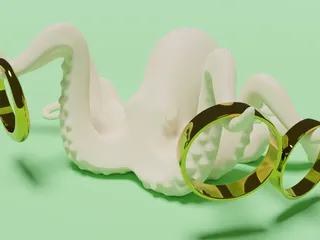 Octopus ring holder by Jopek Design | Download free STL model ...