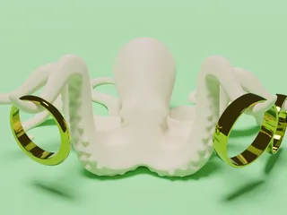 Octopus ring holder by Jopek Design | Download free STL model ...