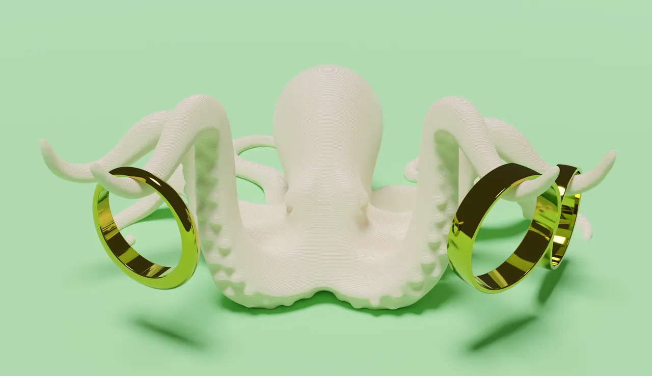 Octopus ring holder by Jopek Design | Download free STL model ...