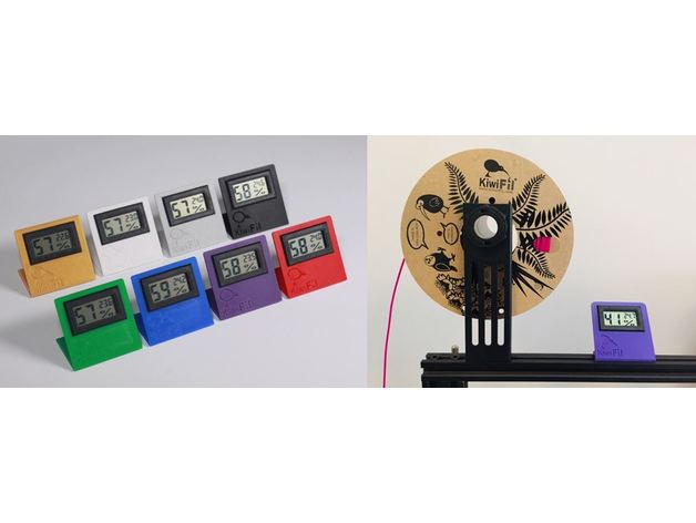 Holder for humidity and temperature gauge by KiwiFil | Download free ...