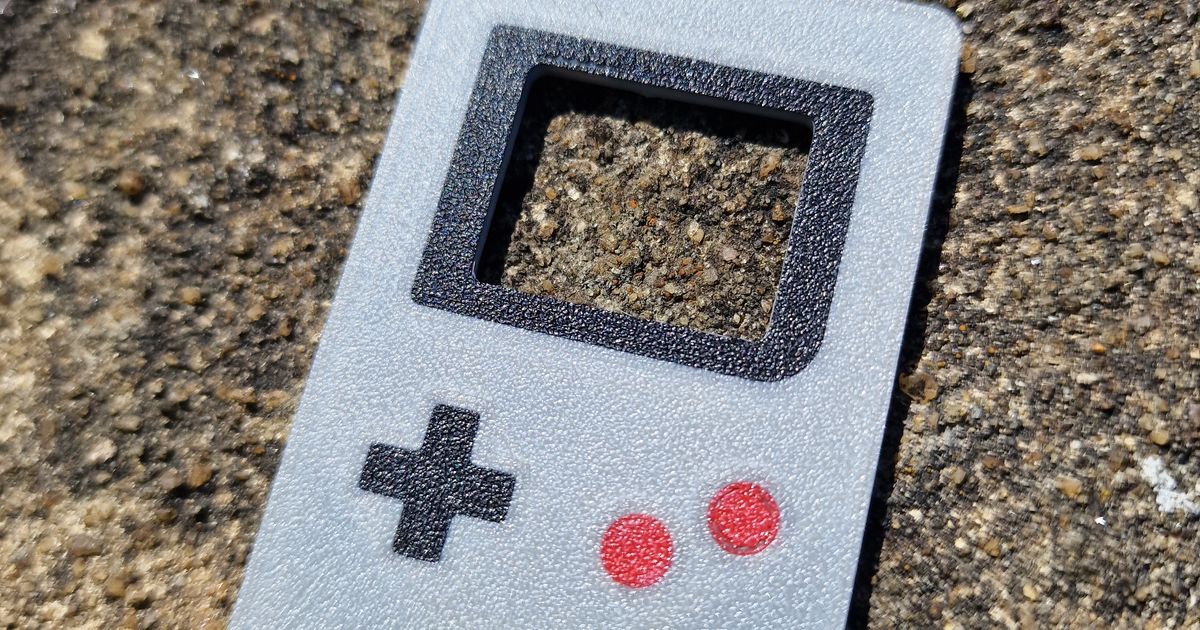 Gameboy Keyring (3 Colour MMU) by 3DomSculpts | Download free STL model ...