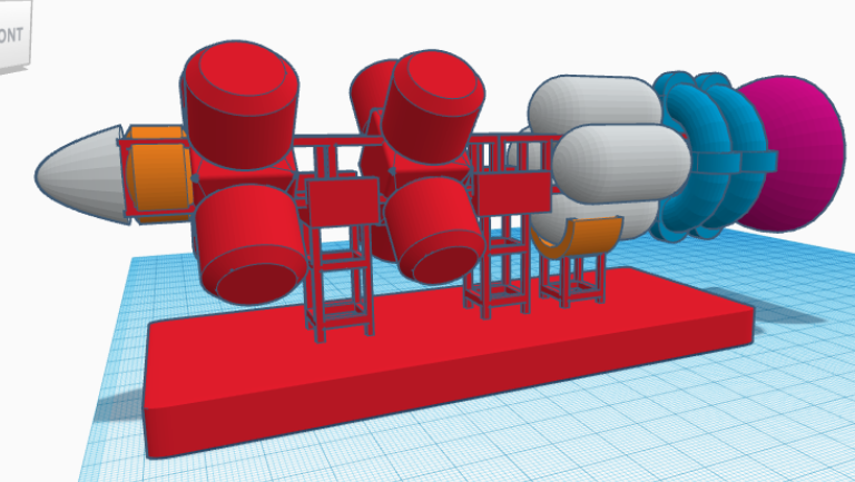 Interplanetary fusion craft by HoustonsProblem | Download free STL ...