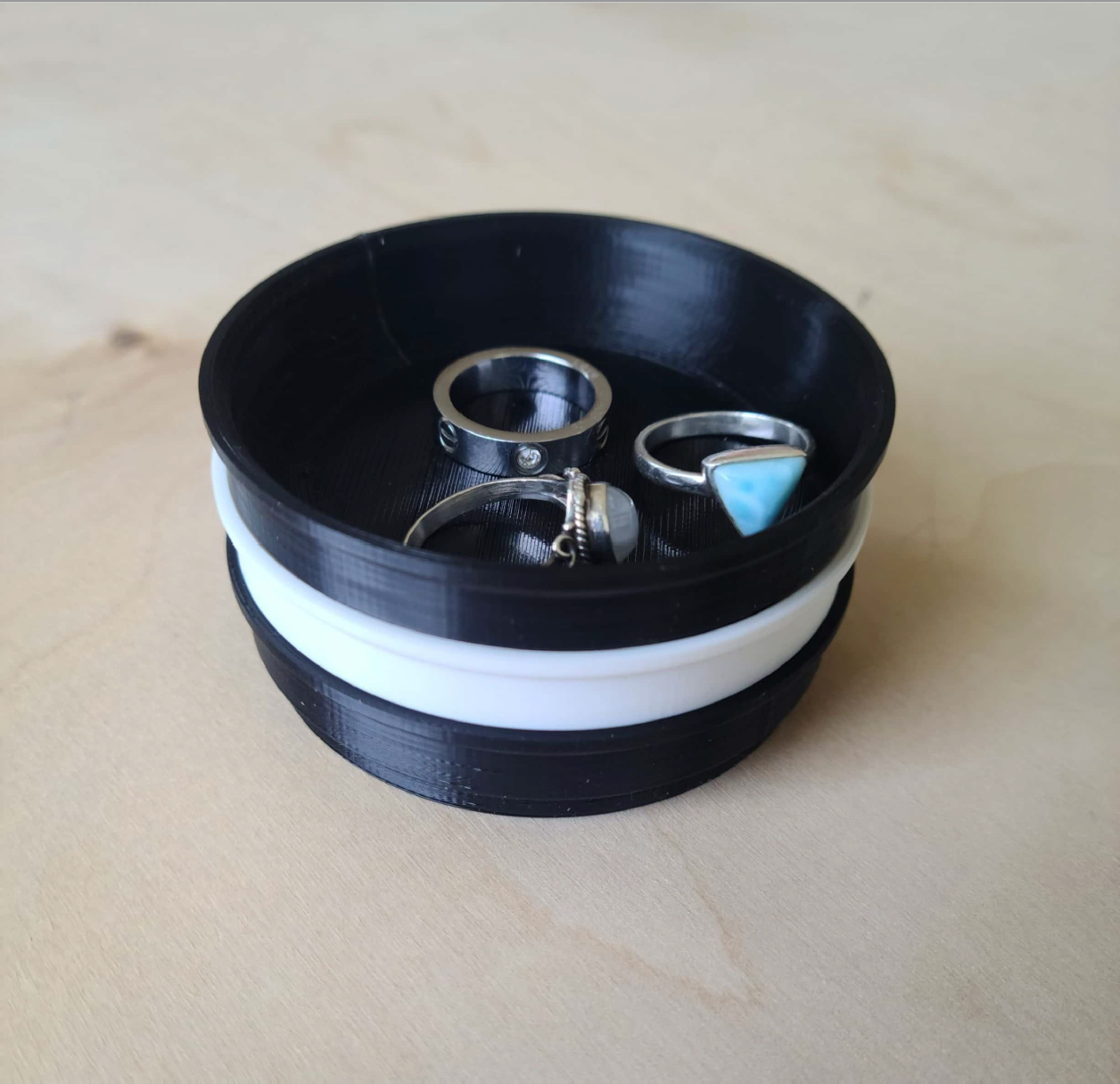 Stackable Ring Holders by Coral | Download free STL model | Printables.com