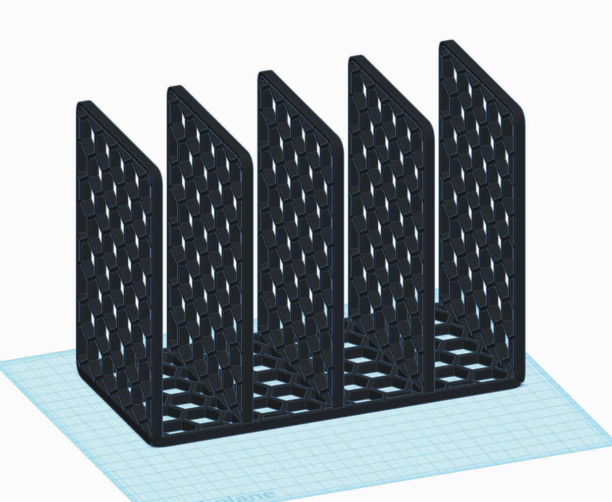 Honeycomb mail organizer - 4 slots by Eric | Download free STL model ...