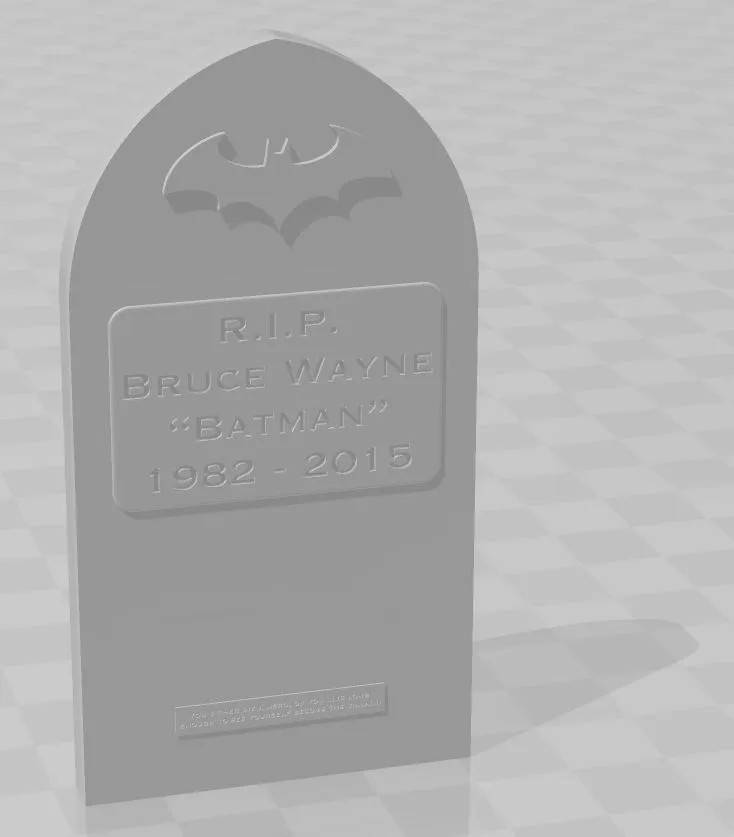 Batman tombstone by Maxmilián Wachtel | Download free STL model ...