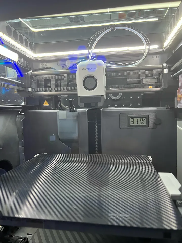 Bambu Lab P1P Top Glass LED Hex Riser by Aesth3tix | Download free STL ...