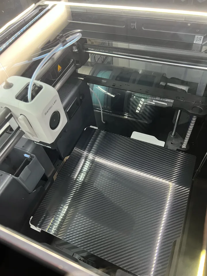 Bambu Lab P1P Top Glass LED Hex Riser by Aesth3tix | Download free STL ...