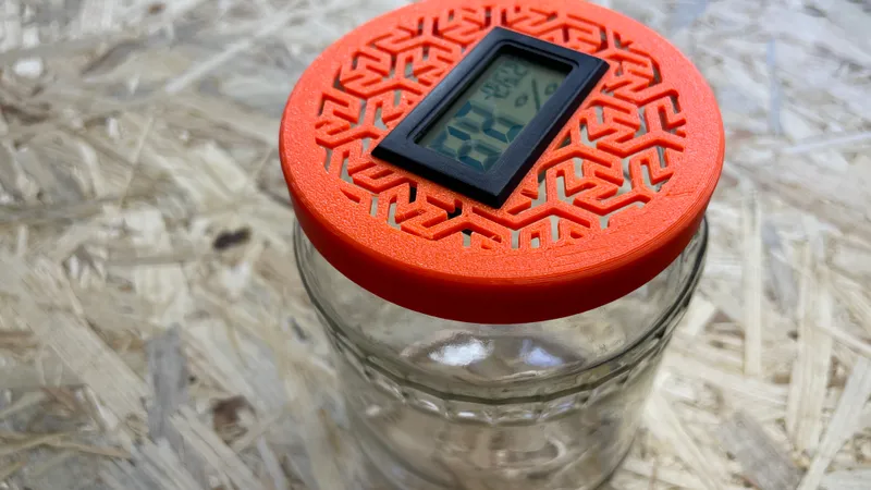 Jar lid - with Humidity meter von Valentino Hesse | Kostenloses STL ...